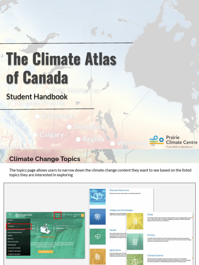 Climate Atlas of Canada: Student Guide | PDF | Map | Climate
