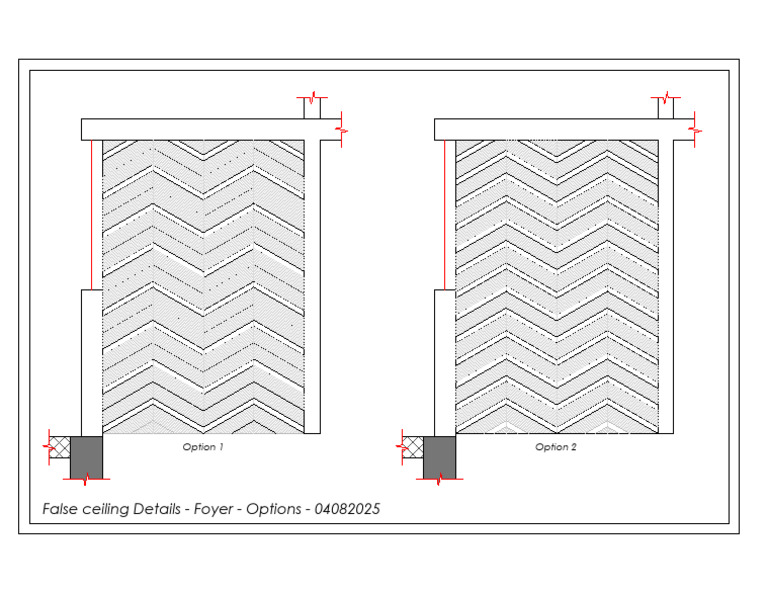 False Ceiling Details - Foyer - Options - 04082025 | PDF
