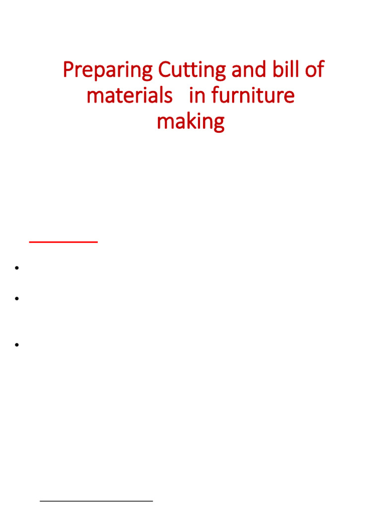 Cutting List | PDF | Cost | Length