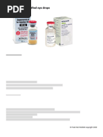 Fortified Antibiotic Eye Drops | PDF | Medical Treatments | Drugs