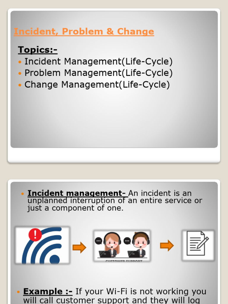 Incident, Problem and Change | PDF