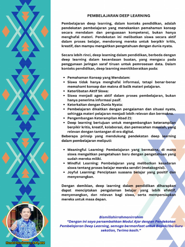 Modul Ajar Deep Learning MTK Kelas 3 | PDF