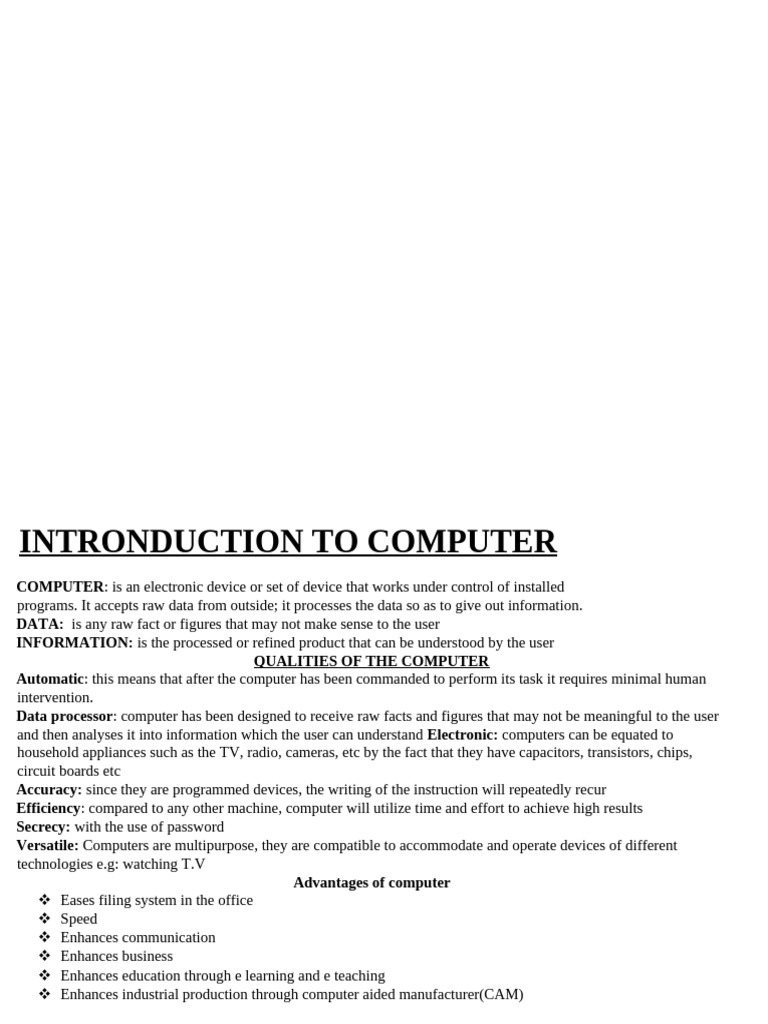 Introduction to Computer Packages | PDF | Computer Data Storage | Malware