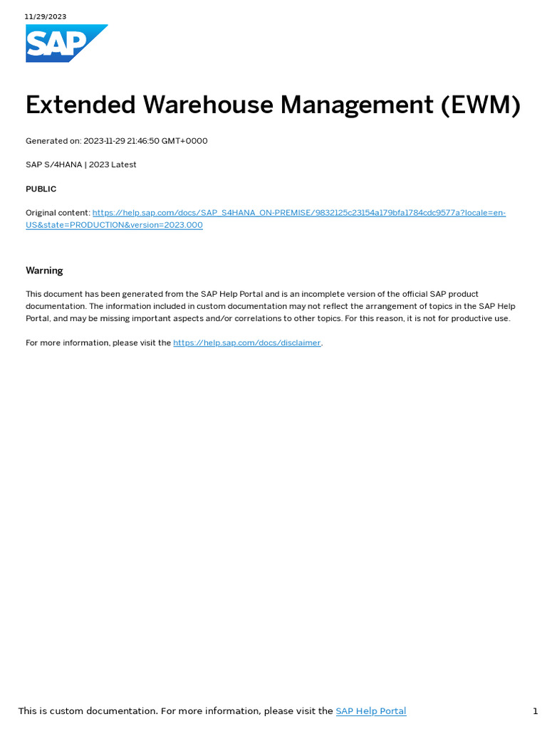 WM to EWM Migration Overview | PDF | Warehouse | Comma Separated Values
