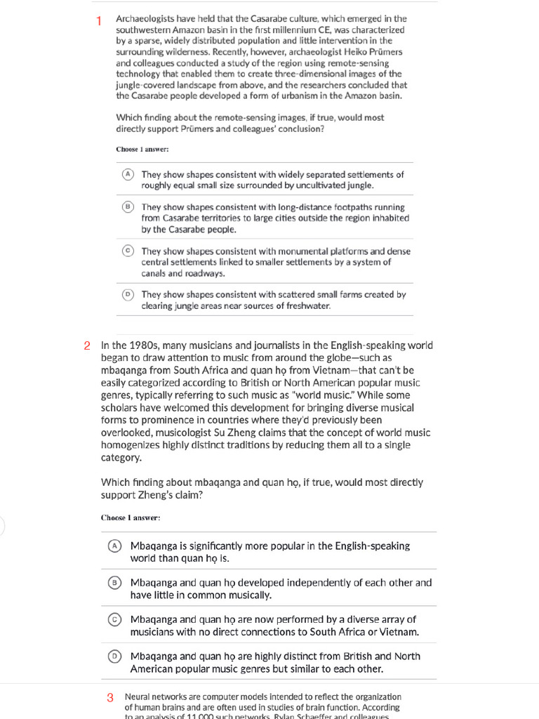 Khan Academy Advanced - Command of Evidence (Textual) | PDF | Sense And ...