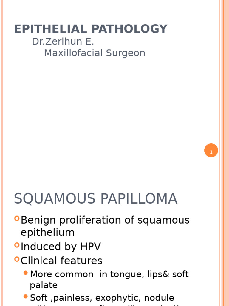 HPV-Induced Epithelial Pathologies | PDF | Epithelium | Medical Specialties