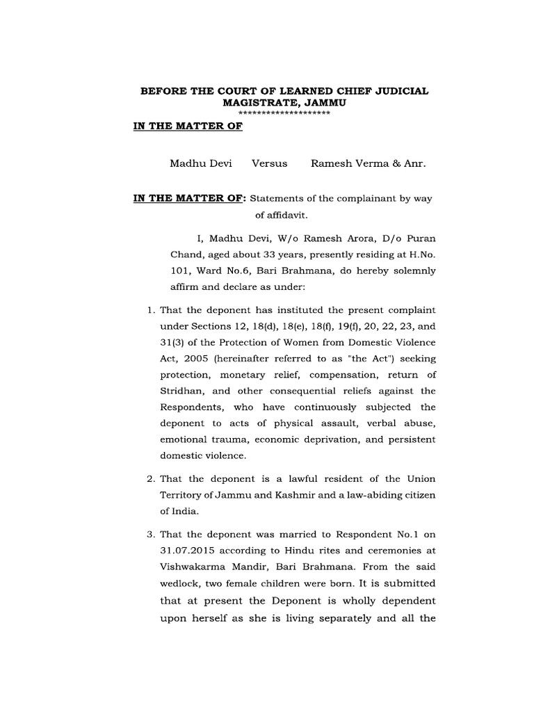 Statements Madhu | PDF