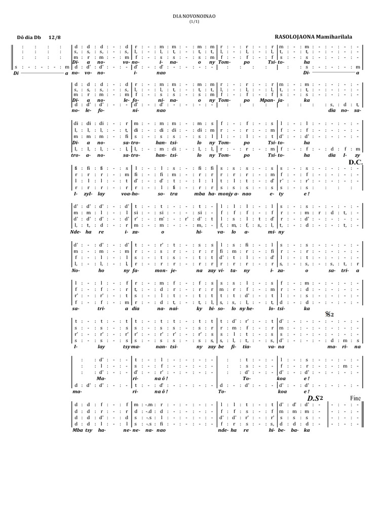 Dia Novonoinao 1 | PDF