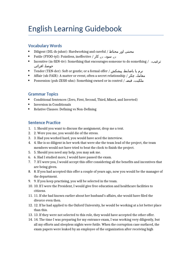 English Guidebook | PDF