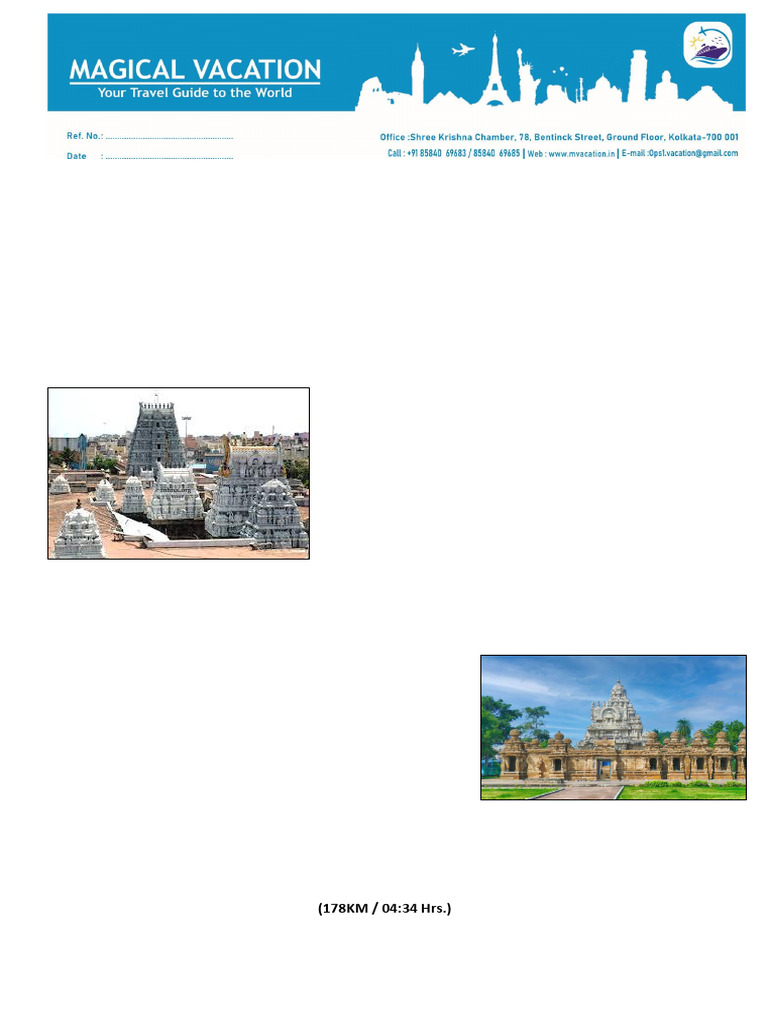 11-Day South India Tour Itinerary | PDF | Hindu Deities