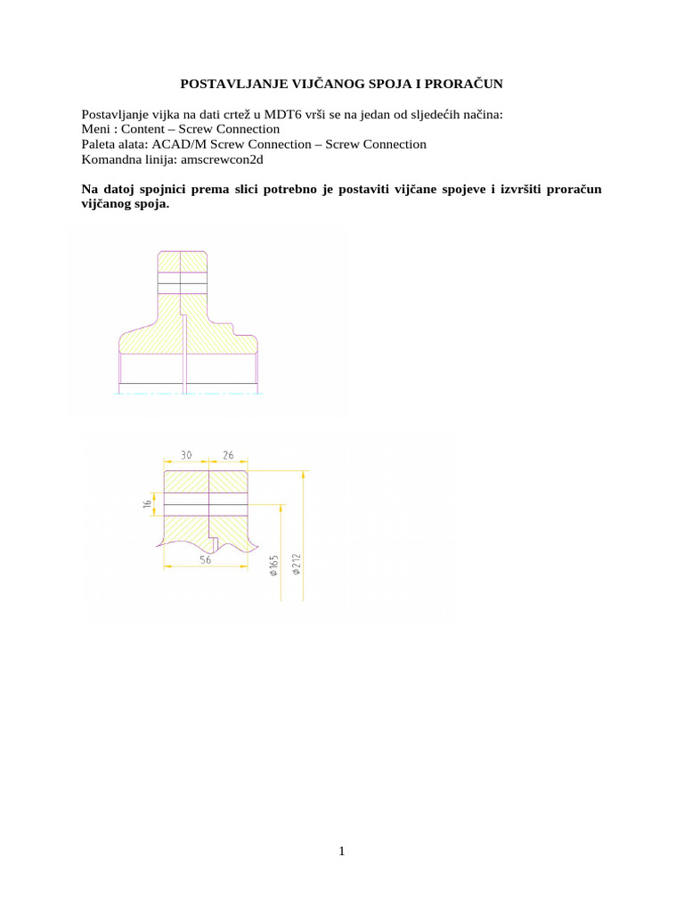 Documents - MX Vijcani Spoj I Proracun Folije AUTOCADMECHANICAL | PDF