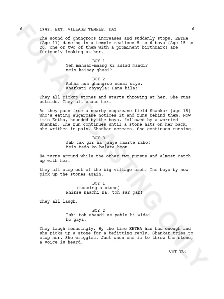Audition Script for Boys | PDF