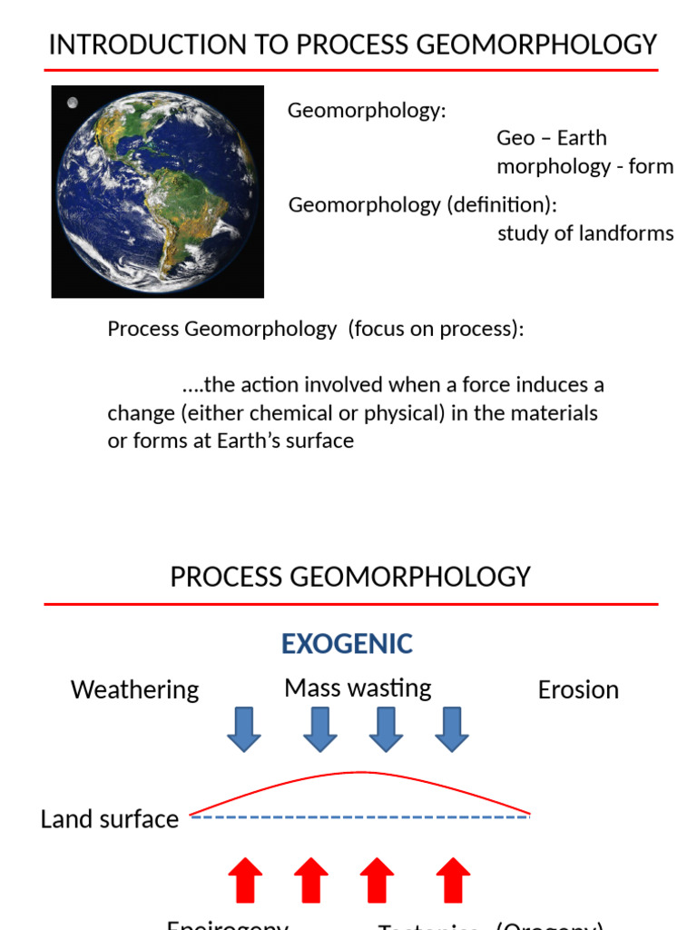 Introduction to Process Geomorphology | PDF | Geomorphology | Force