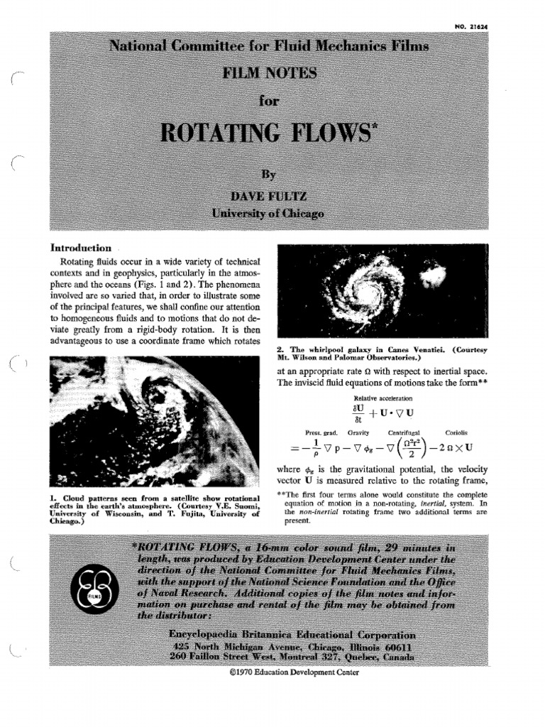 19 Rotating Flows | PDF