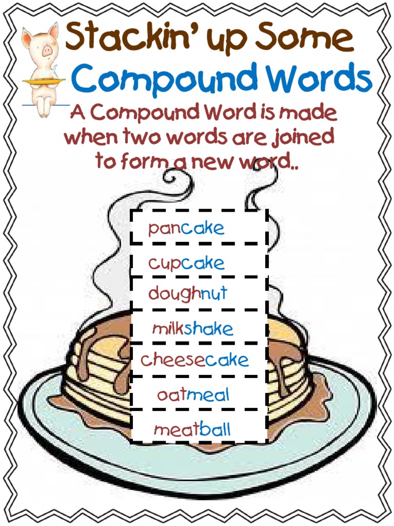Compound Word Activities Using If You Give A Pig A Pancake | PDF