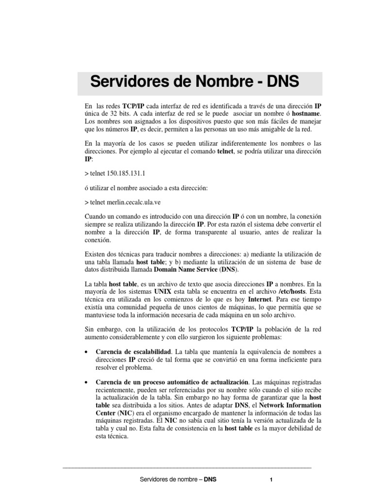 DNS | PDF