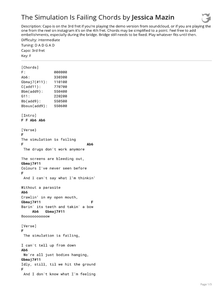 The Simulation Is Failing Jessica Mazin | PDF