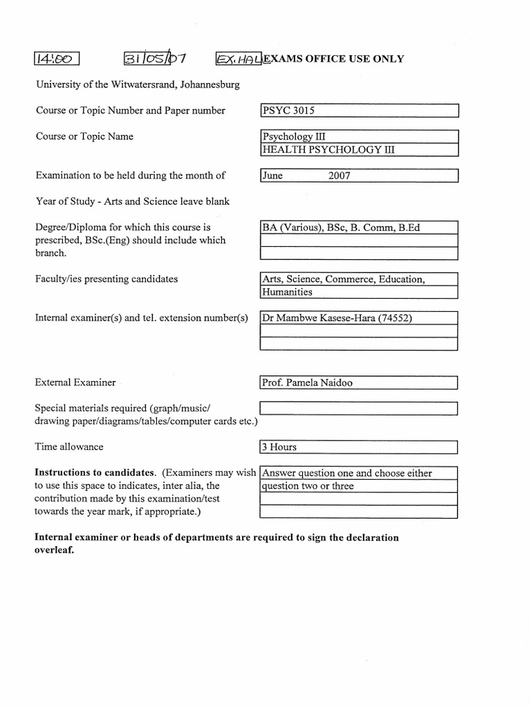 Psyc 3015 | PDF