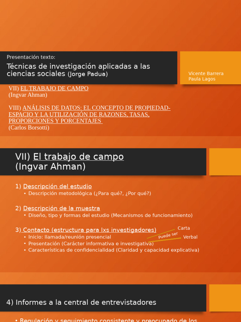 Metodología Cuanti. Paula Lagos, Vicente Barrera. PRESENTACION TEXTO ...