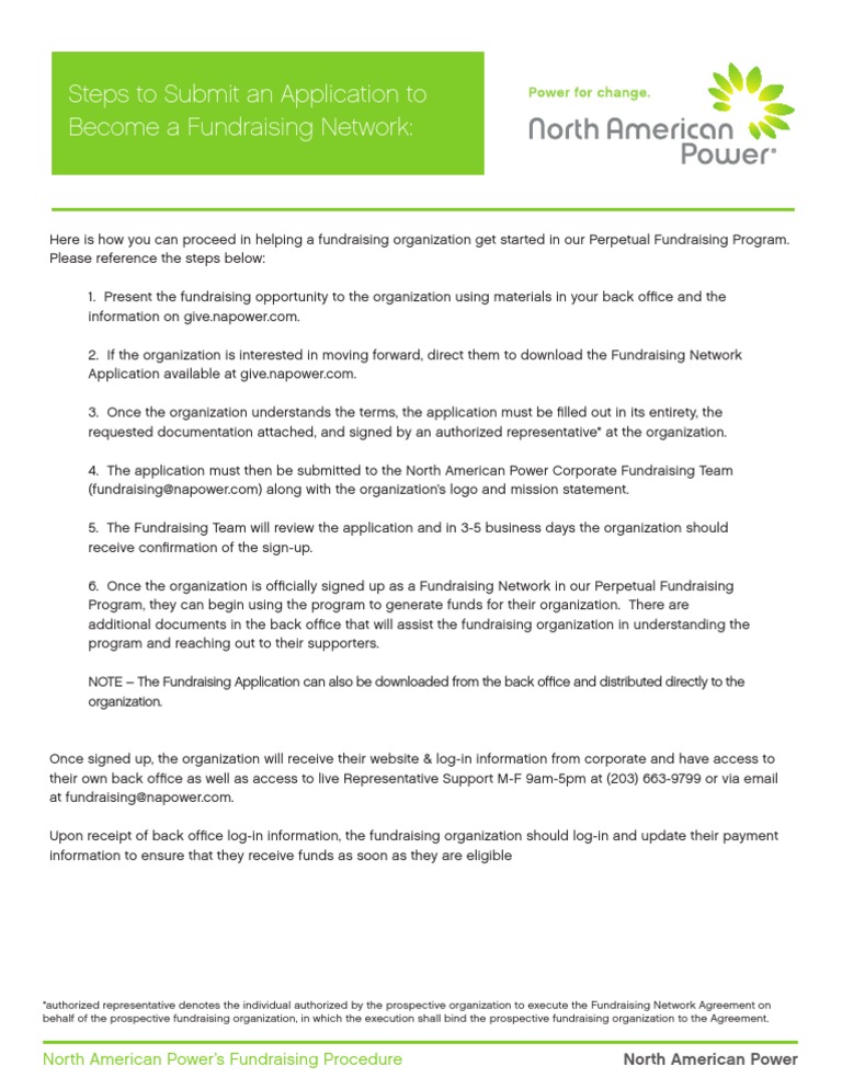 North American Power Fundraising Guide | PDF | Finance & Money Management