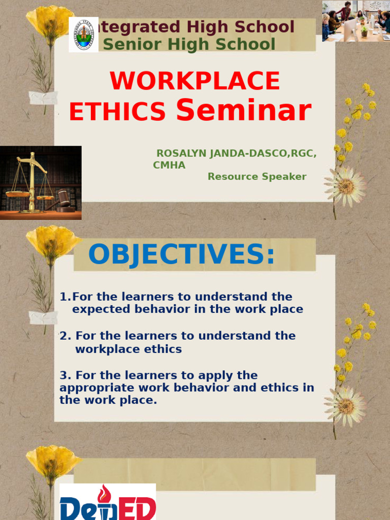 Workplace Ethics Integrated High School | PDF