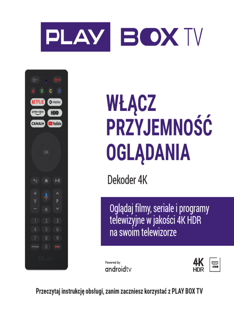 Instrukcja Instalacji Play Box TV Kaon | PDF