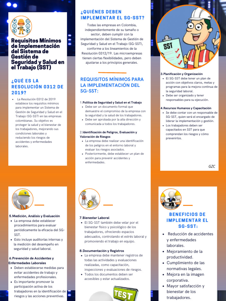 Folleto informativo Res. 0312-19 | PDF | Seguridad y salud ocupacional | Valores