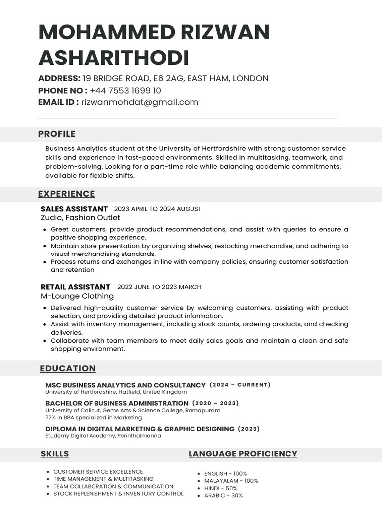 Rizwan Resume | PDF