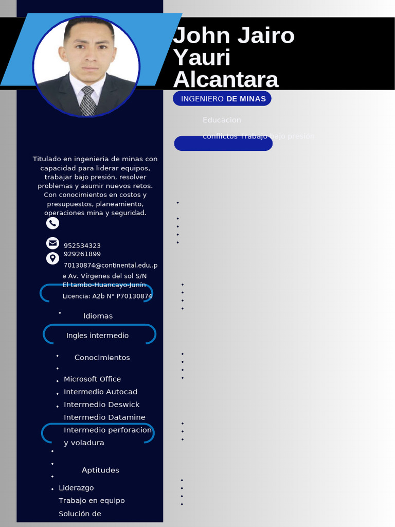 John Jairo Yauri Alcantara - 103940 | PDF | Minería | Minerales