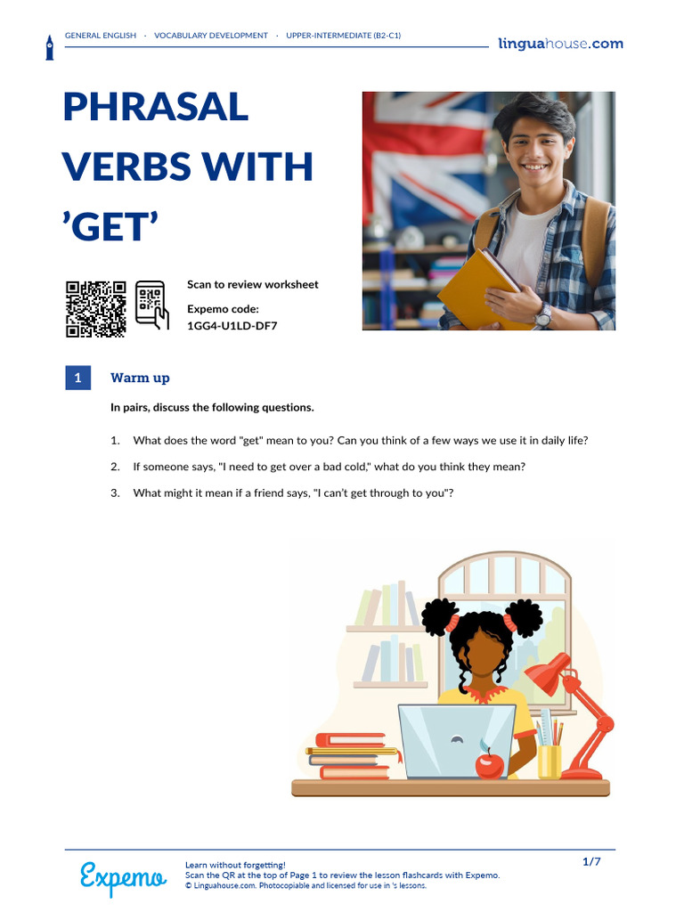 Phrasal Verbs with 'Get' for B2-C1 | PDF | English Language | Reading ...
