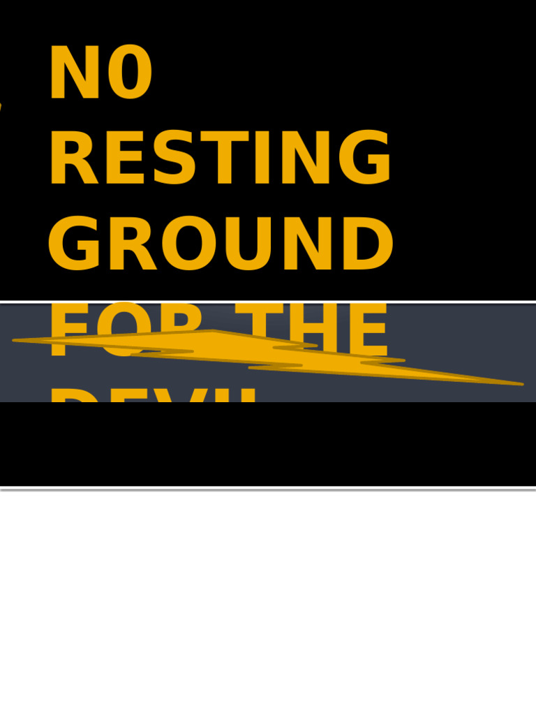 N0 RESTING GROUND FOR THE DEVIL | PDF