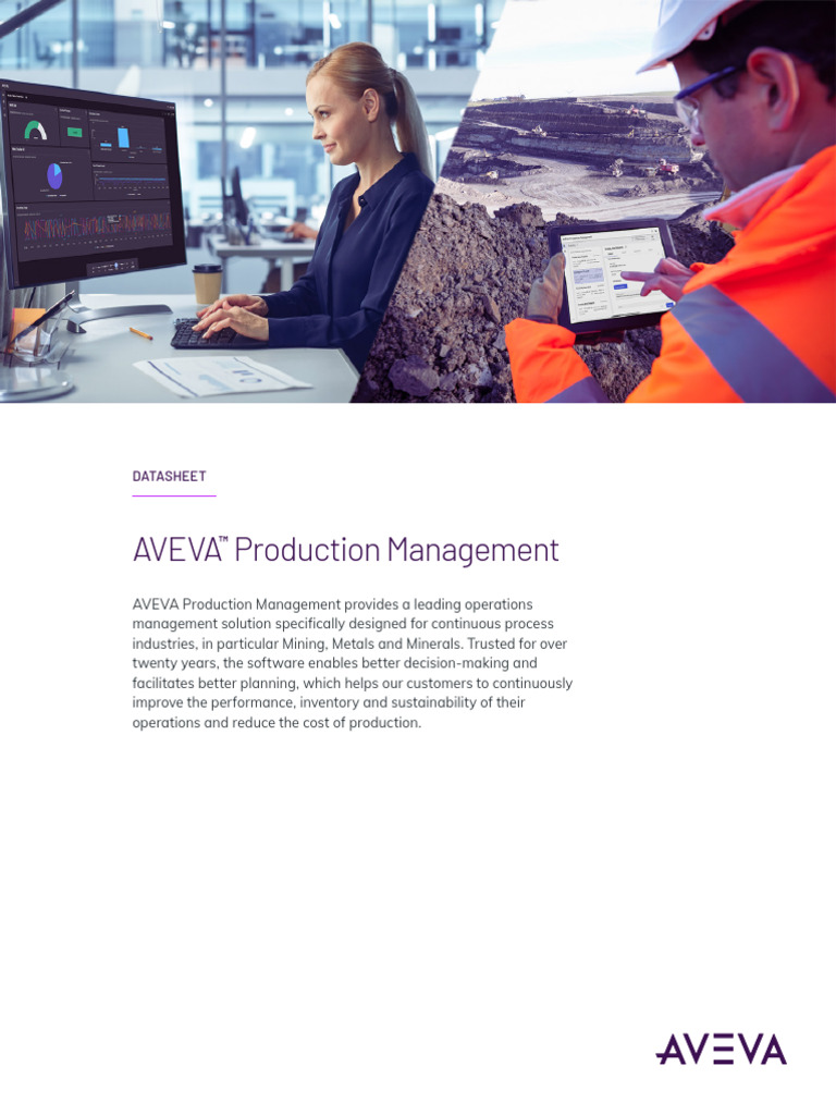 Datasheet AVEVA ProductionManagement - Pdf.coredownload - Inline | PDF | Cloud Computing | Inventory
