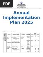 AIP School Template SY 2025-2026 | PDF | Learning