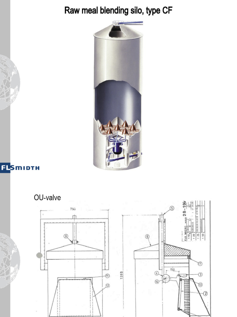 CF Silo for Raw Meal Blending | PDF | Valve | Mechanical Engineering