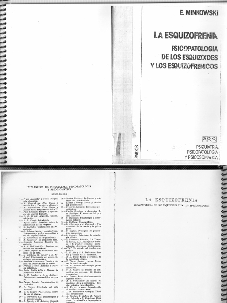 La Esquizofrenia Eugene Minkowski 3 | PDF