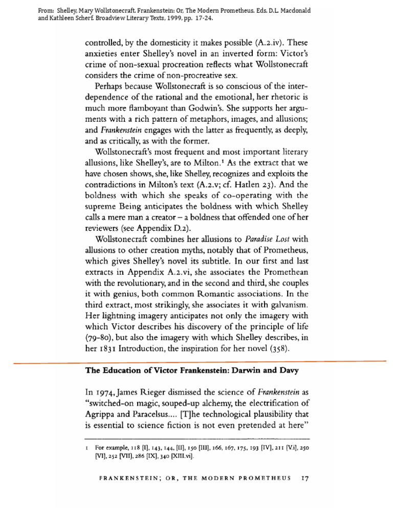 Victors Education11 - Module 2 | PDF | Frankenstein | Mary Shelley