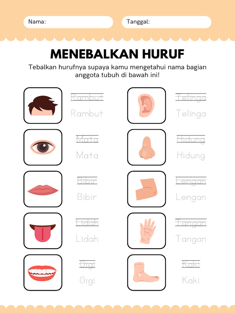 Aktivitas Menebalkan Anggota Tubuh | PDF
