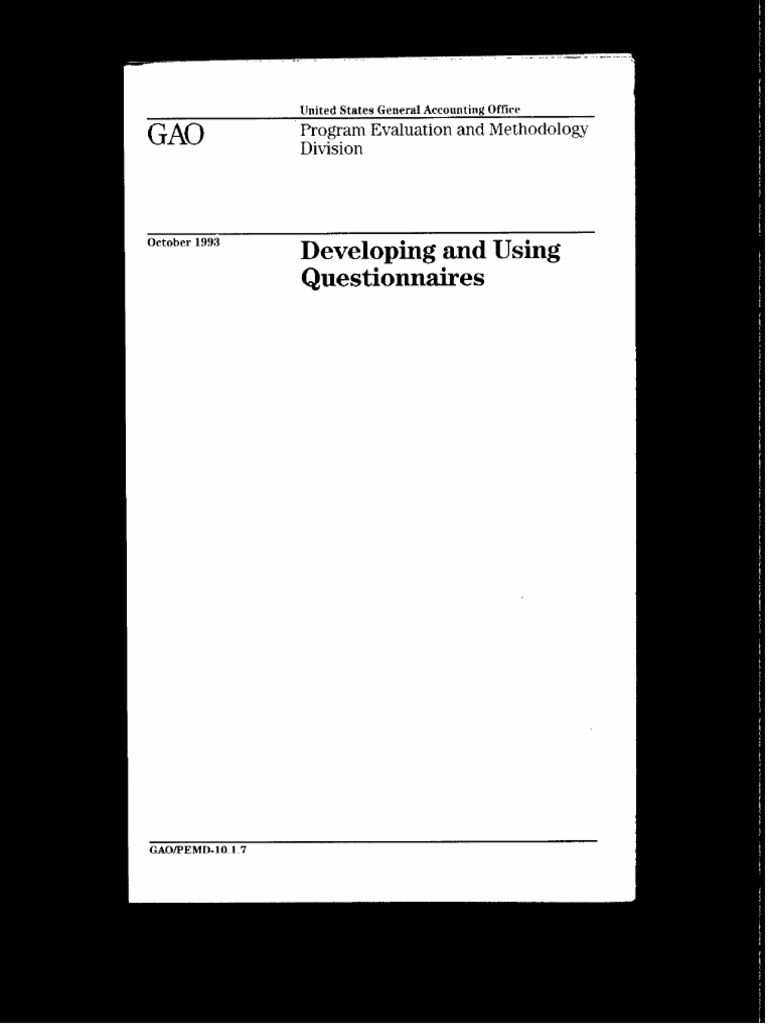 12 Developing and Using Questionnaires | PDF | Survey Methodology | Questionnaire