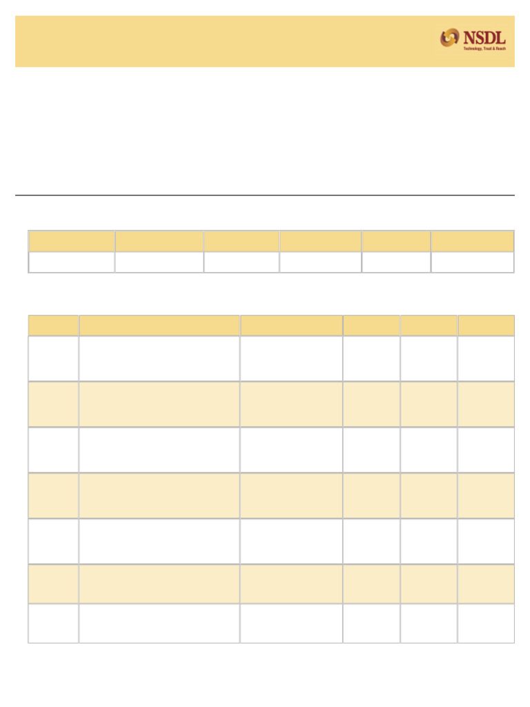 NSDL Payments Bank Account Statement | PDF | Fee | Money