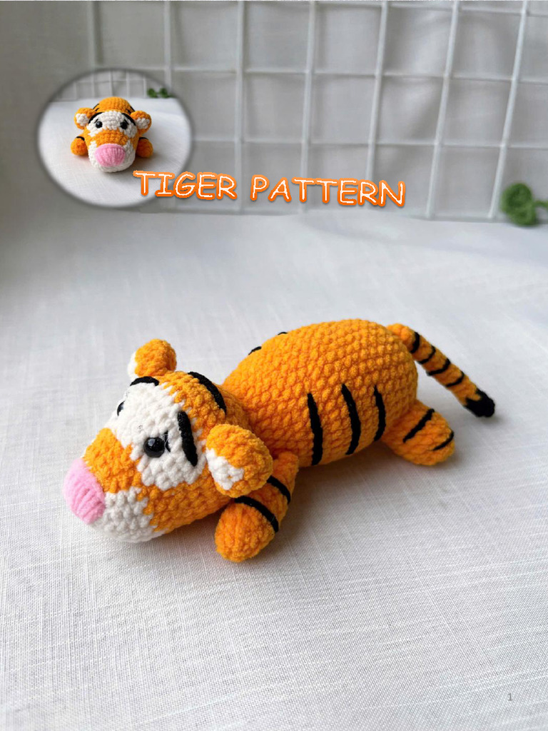 Tiger New Pattern | PDF | Crochet | Embroidery