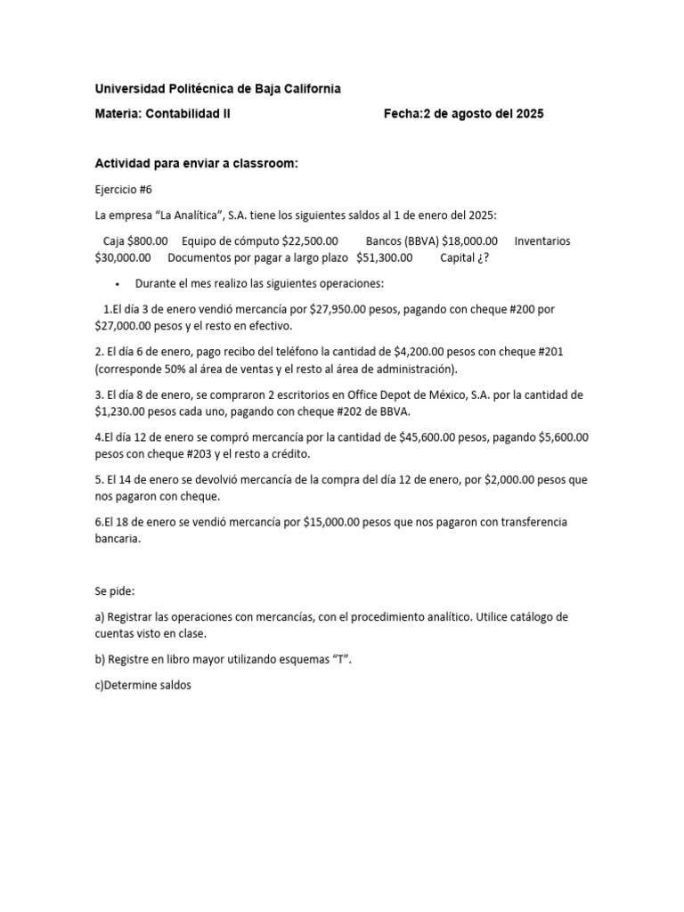 Tarea de Conta | PDF