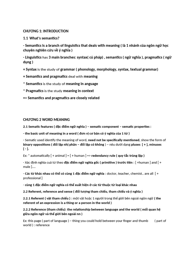 Cki Ngữ Nghĩa NG | PDF