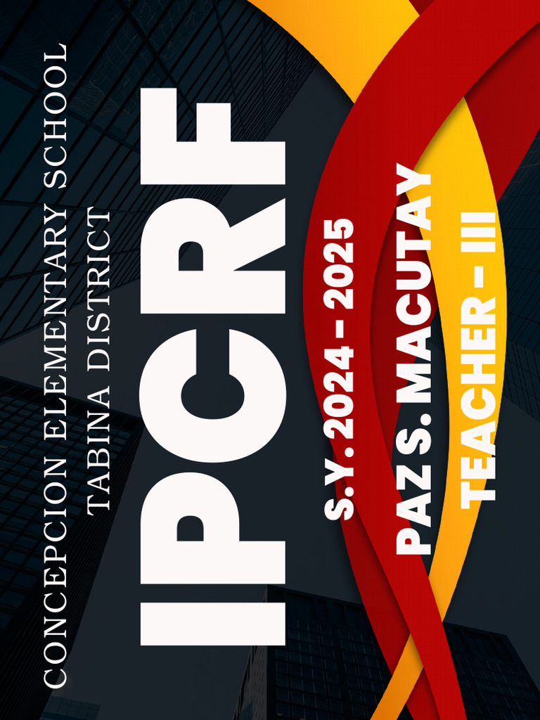 Red Yellow Modern Portfolio Cover Page A4 | PDF