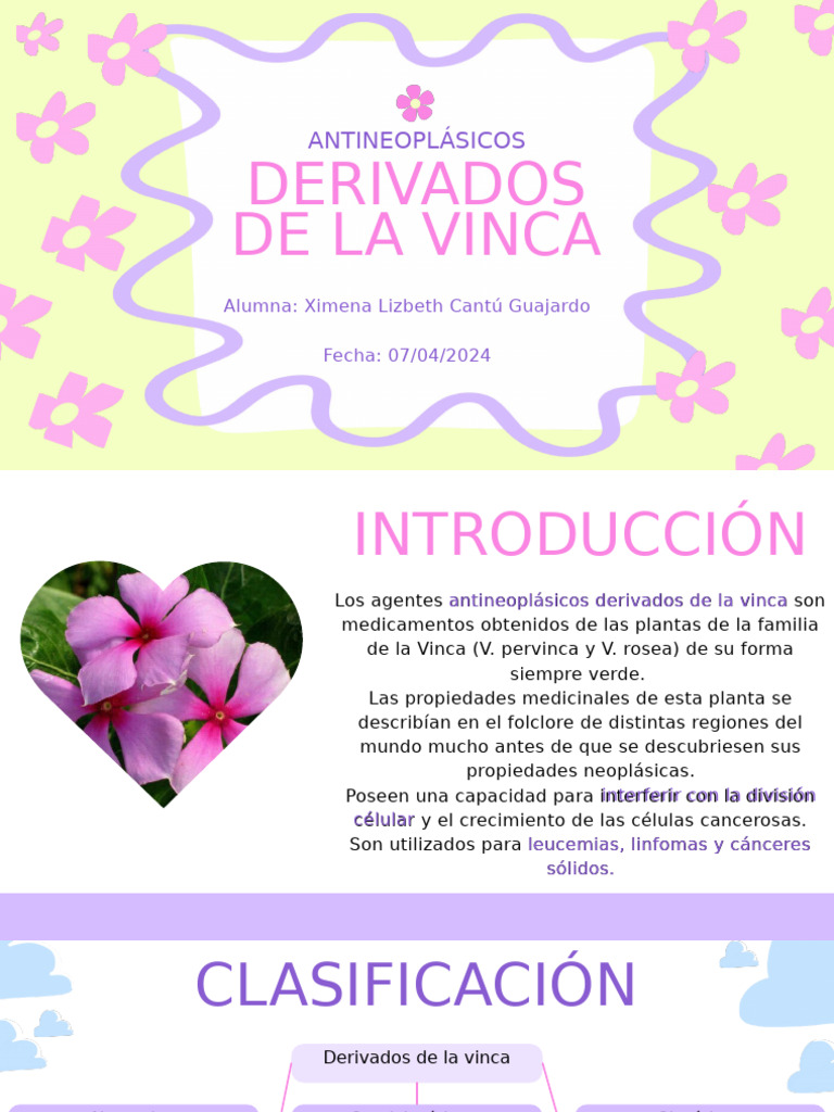 Antineoplásicos de la Vinca: Usos y Efectos | PDF | Cáncer | Cáncer de ...