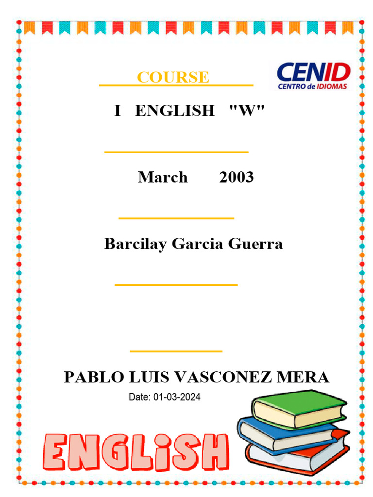 Ingles Modulo 1 FOLDER 1 W | PDF