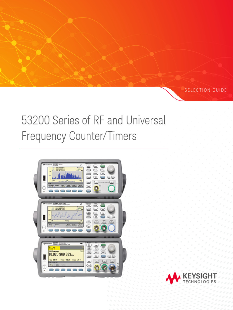 Agilent 53220A Specifications | PDF | Usb | Amplitude