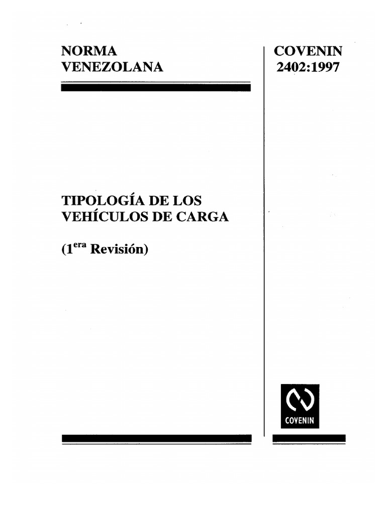 Covenin 2402 97 | PDF