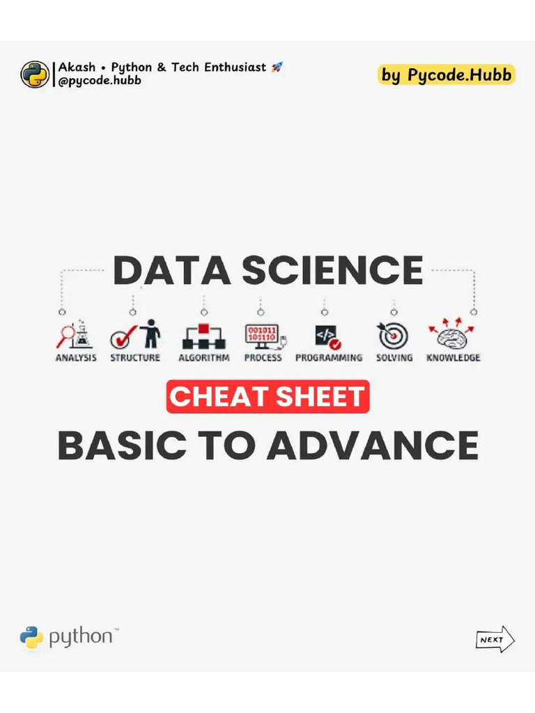 Datascience_Cheatsheet | PDF