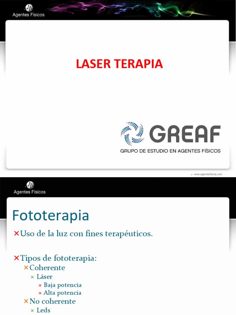 Clase Laserterapia Fisio. | PDF | Ligero | Láser