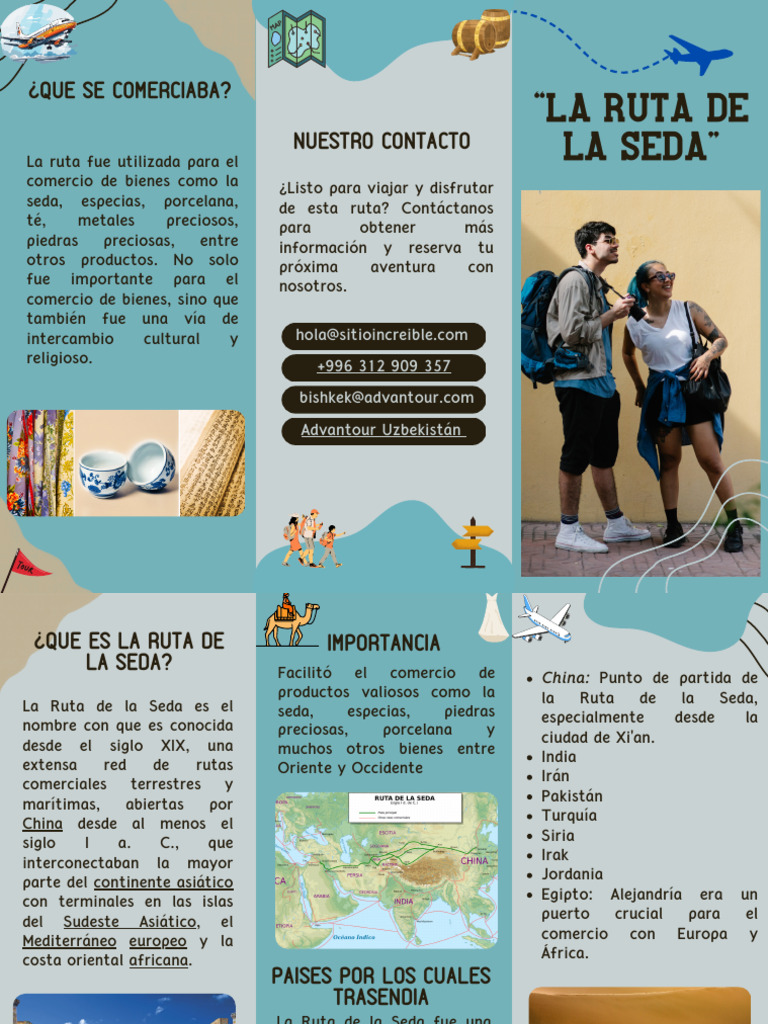 Triptico Ruta de La Seda | PDF | Ruta de la Seda
